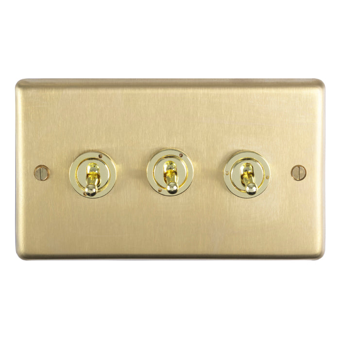 Lights Switches 3 Gang | Triple Switches | Love Handles UK